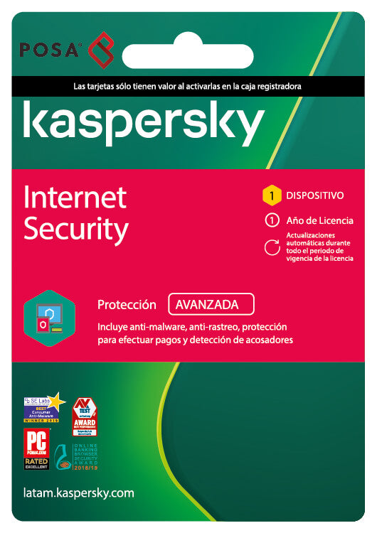 Kaspersky Internet Security 1 Dispositivo– Dprimero